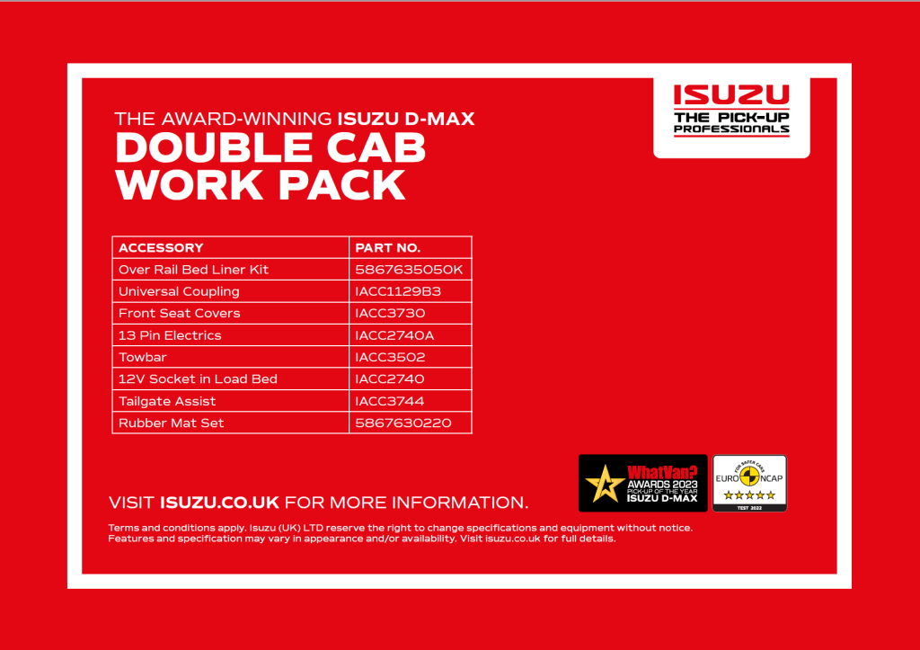 Work Pack (2021-) | Award-Winning | Isuzu