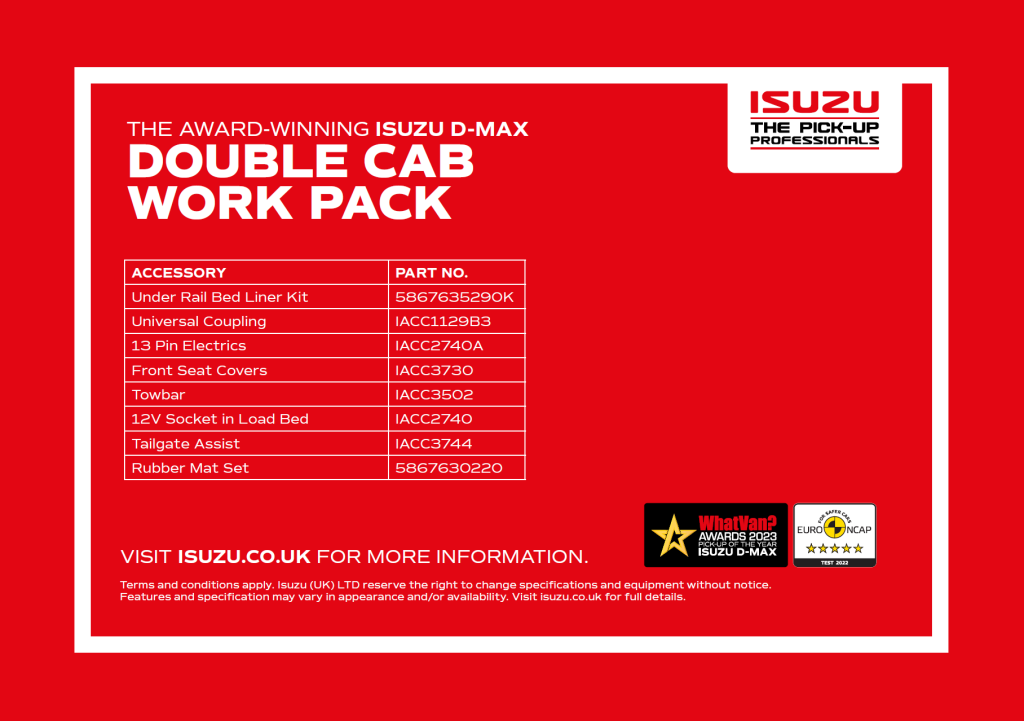 Work Pack (2021-) | Award-Winning | Isuzu